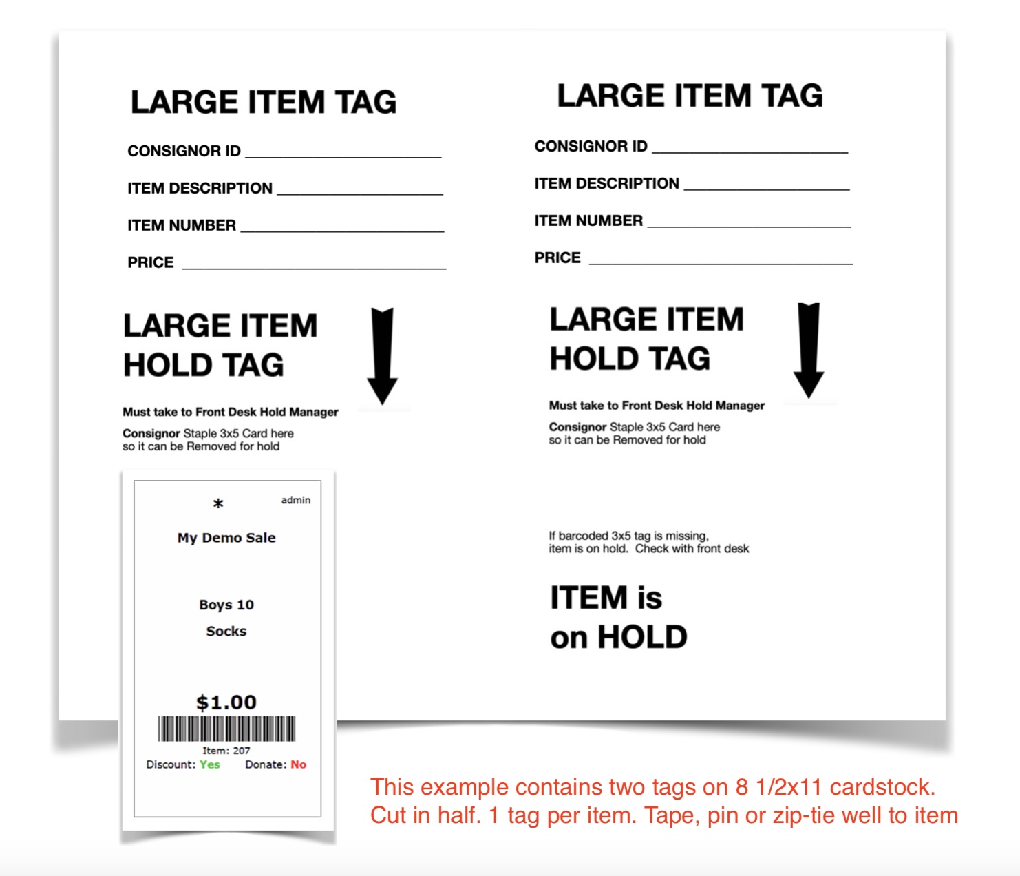 Tagging/Pricing – Wee Exchange